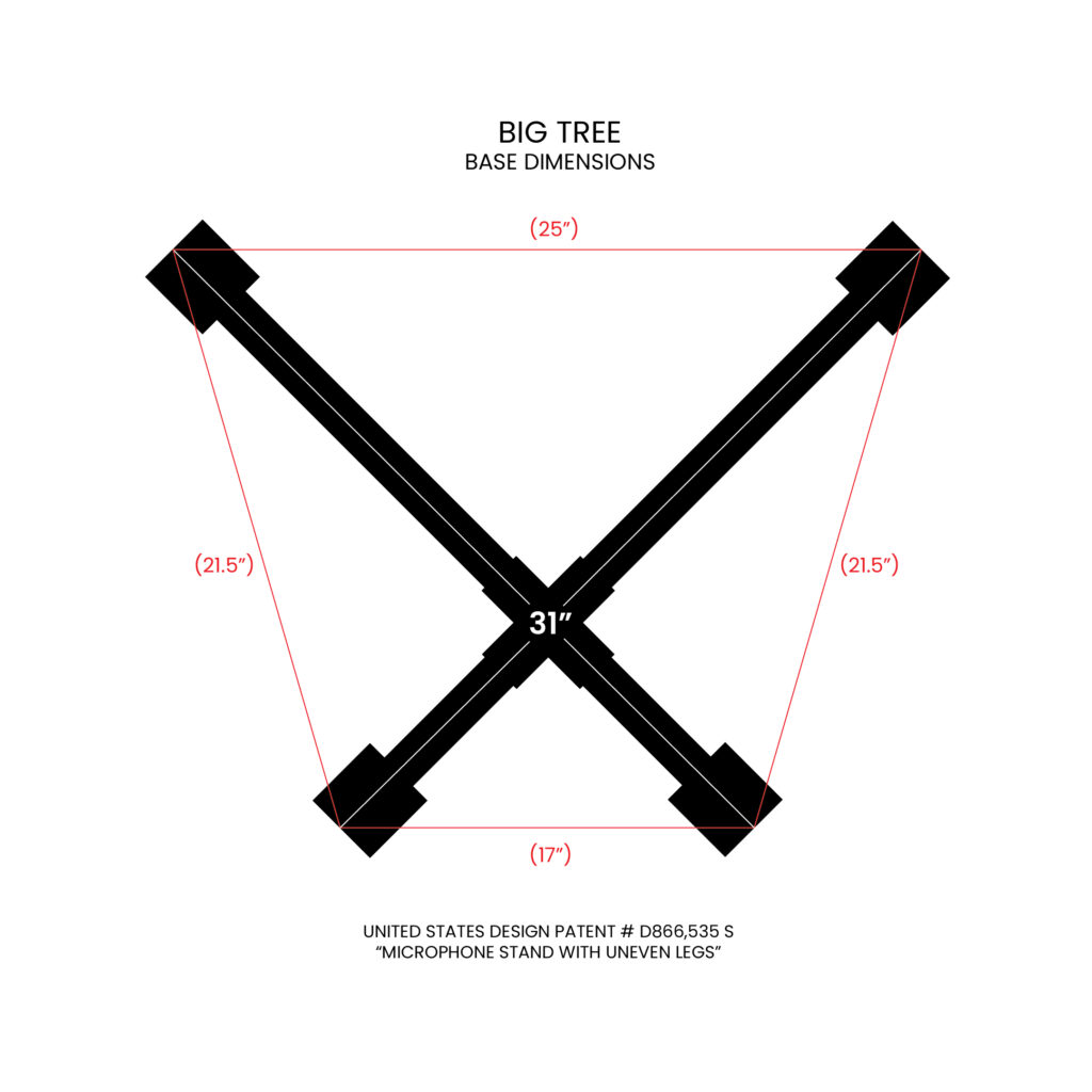 Configurable Microphone Stands - Base 4 Stands